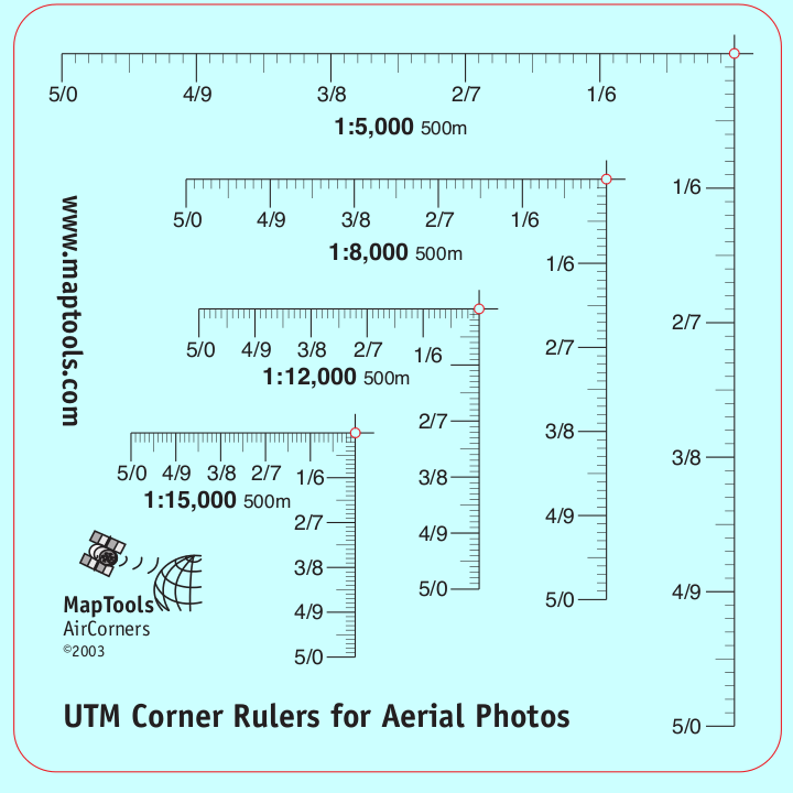 MapTools Product -- Aerial Photo UTM Corner Rulers
